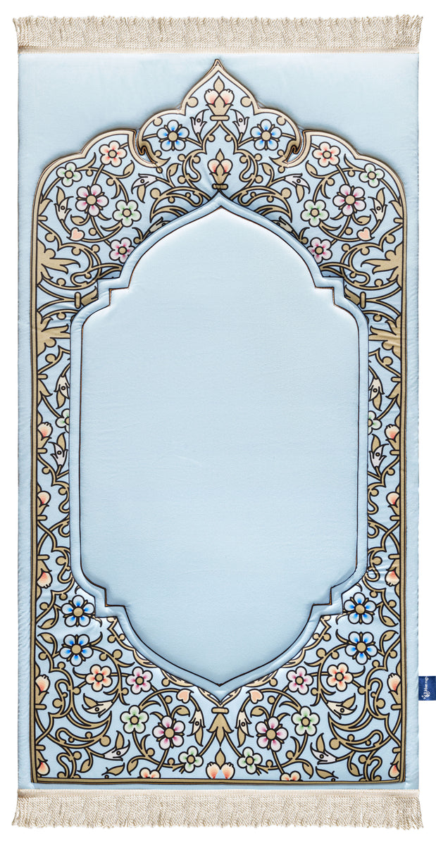 Soft Golden Arch Premium Prayer Mat | Urban Rugs UAE – URBAN RUGS ...